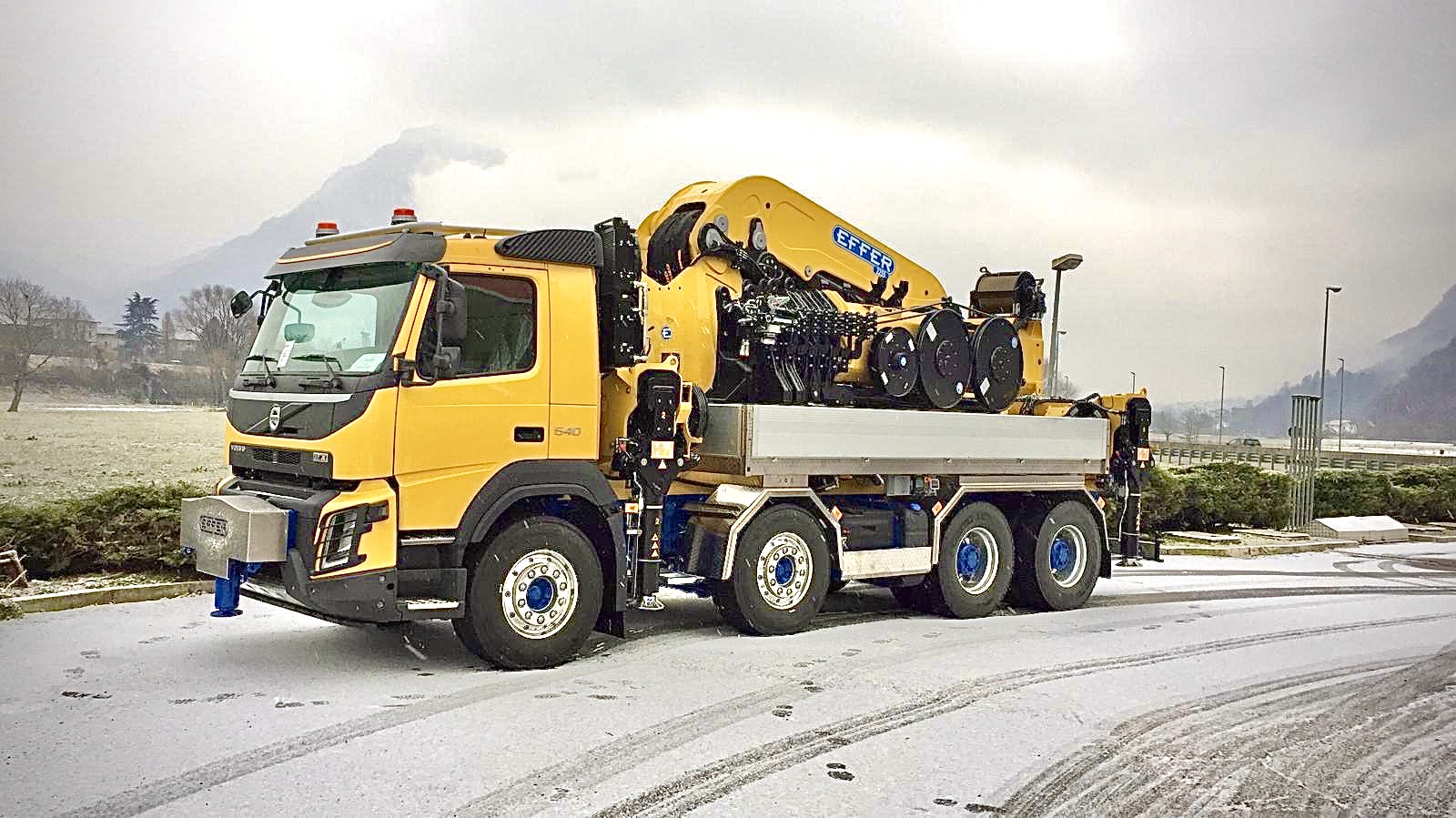 Grúa Effer Bolonia Scania R143 420 V8 8X4 + Effer 980/6S + JIB